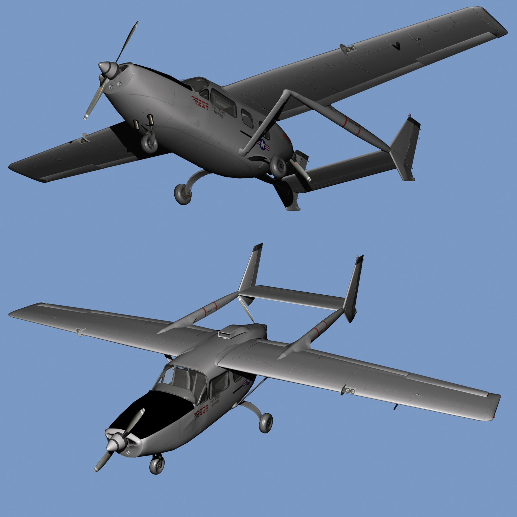 Bat 21 skymaster 3D model - TurboSquid 1392618