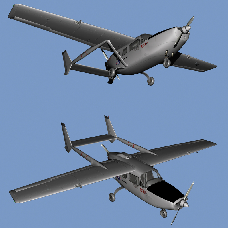 Bat 21 skymaster 3D model - TurboSquid 1392618