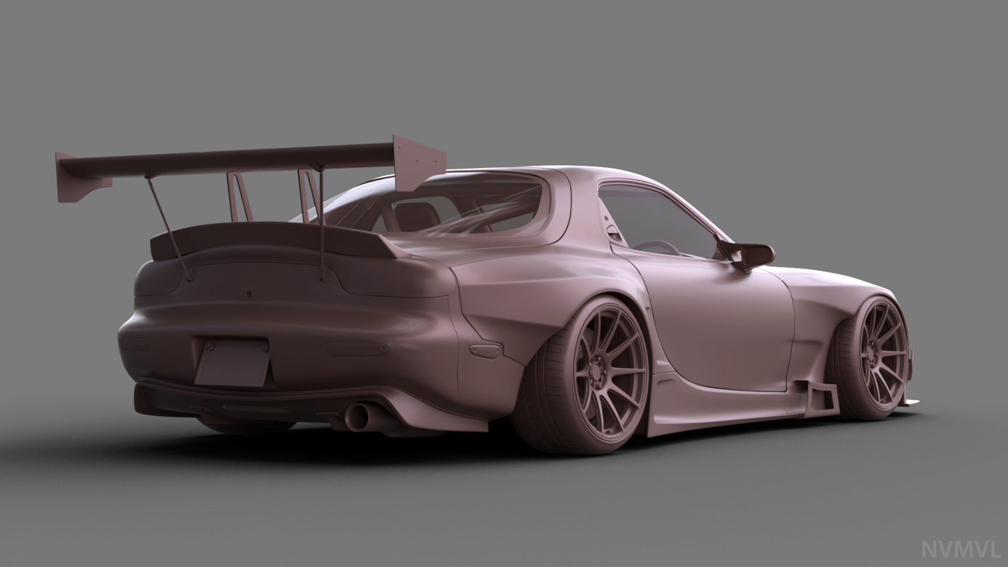 3D rx7 fd pandem v3 - TurboSquid 1392745