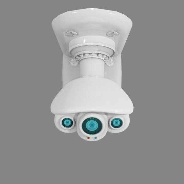 modèle 3D de Caméra de sécurité futuriste - TurboSquid 1392673