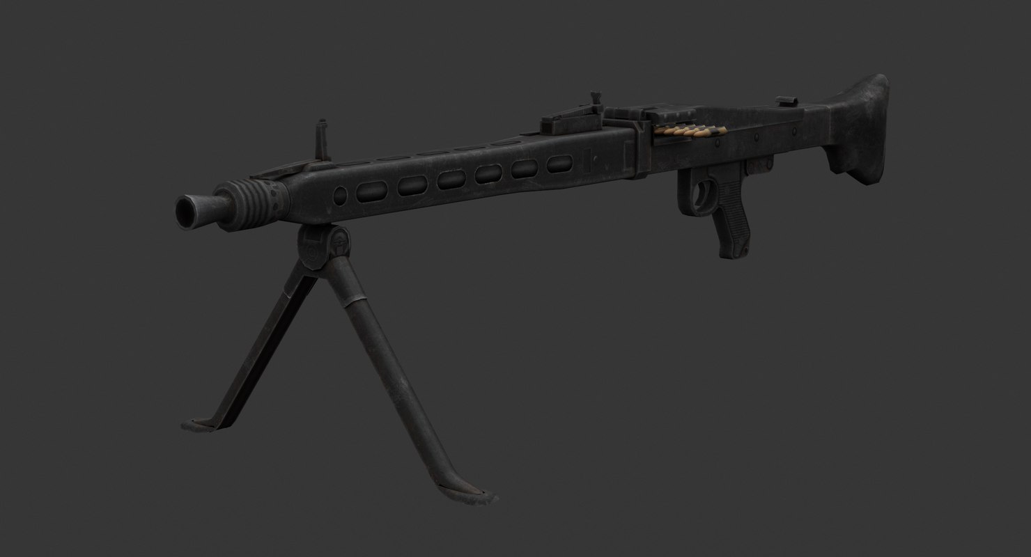 Rheinmetall mg 3 machine gun model - TurboSquid 1384424