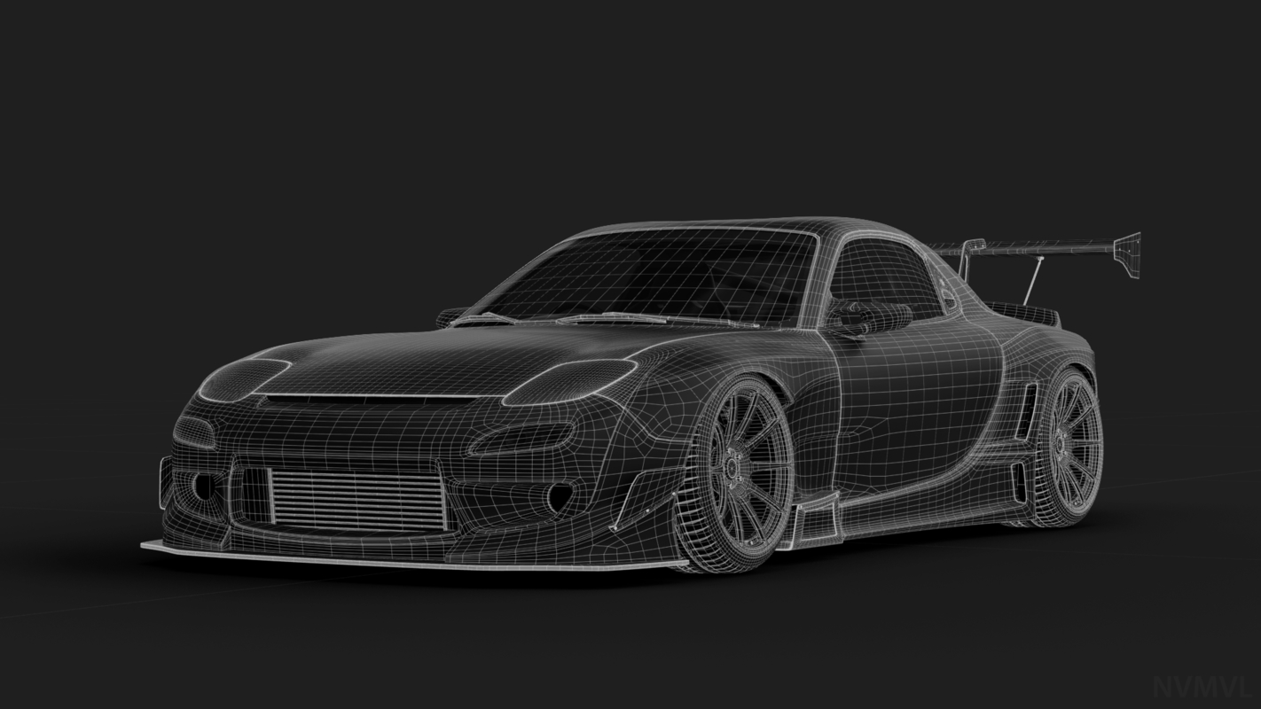 3D rx7 fd pandem v3 - TurboSquid 1392745