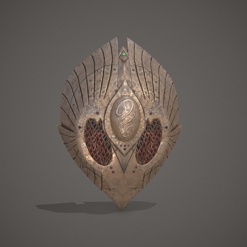 3D elves shield games model - TurboSquid 1392781