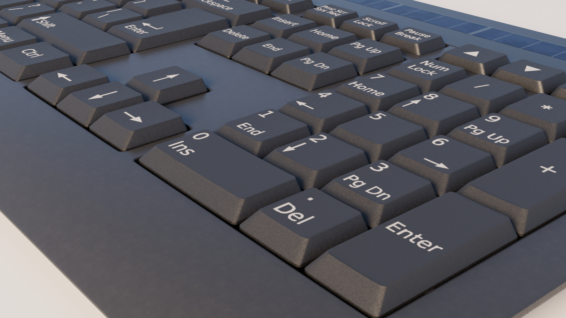 Generic wireless keyboard 3D - TurboSquid 1392782