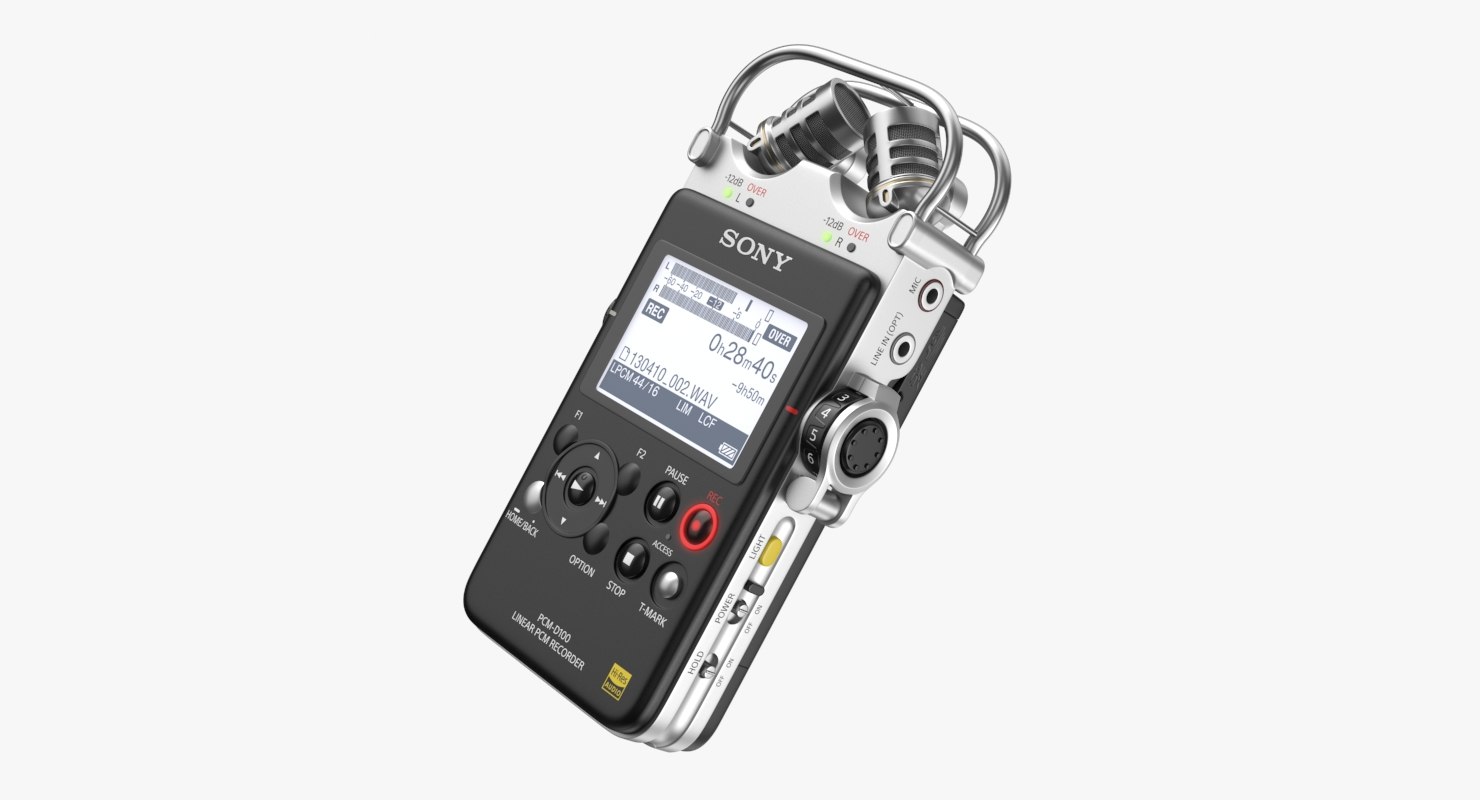3D sony pcm d-100 recorder model - TurboSquid 1392803