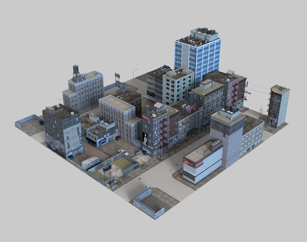 3D city model - TurboSquid 1392936