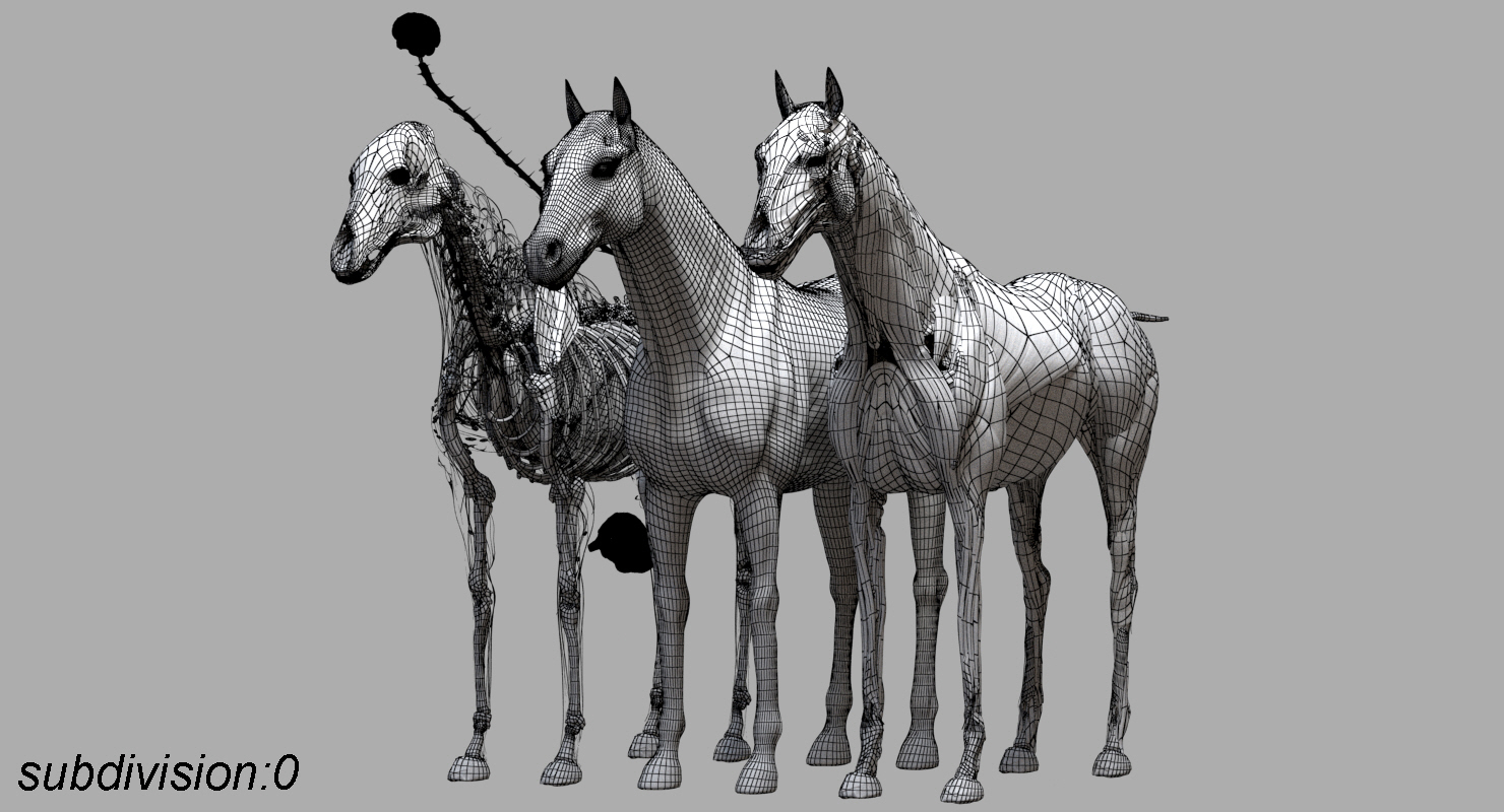modèle 3D de Collection de chevaux (Rigged) - TurboSquid 1378877