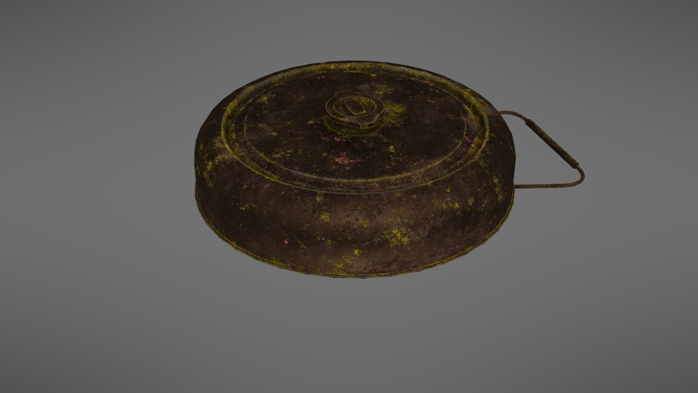 Landmine war 3D model - TurboSquid 1393632