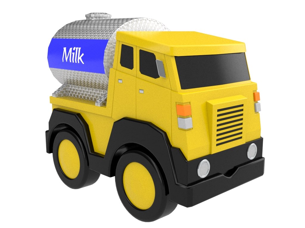 Milk tanker 3D - TurboSquid 1393342