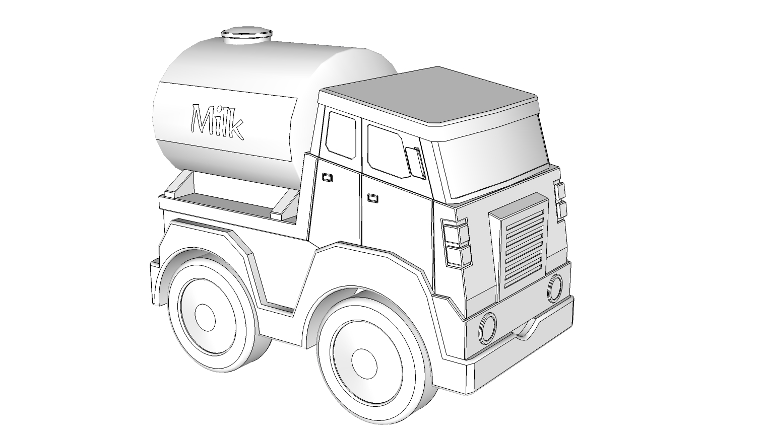 Milk tanker 3D - TurboSquid 1393342