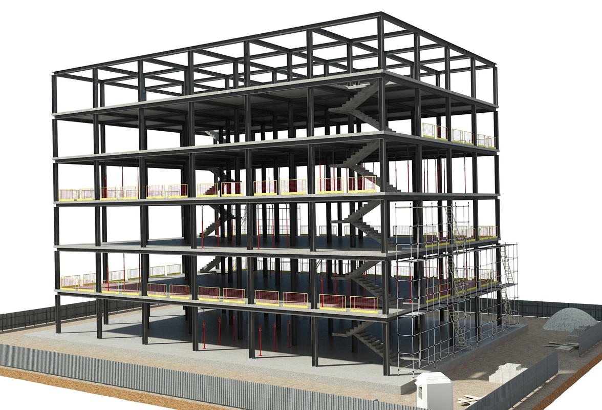 3D model building construction - TurboSquid 1393399