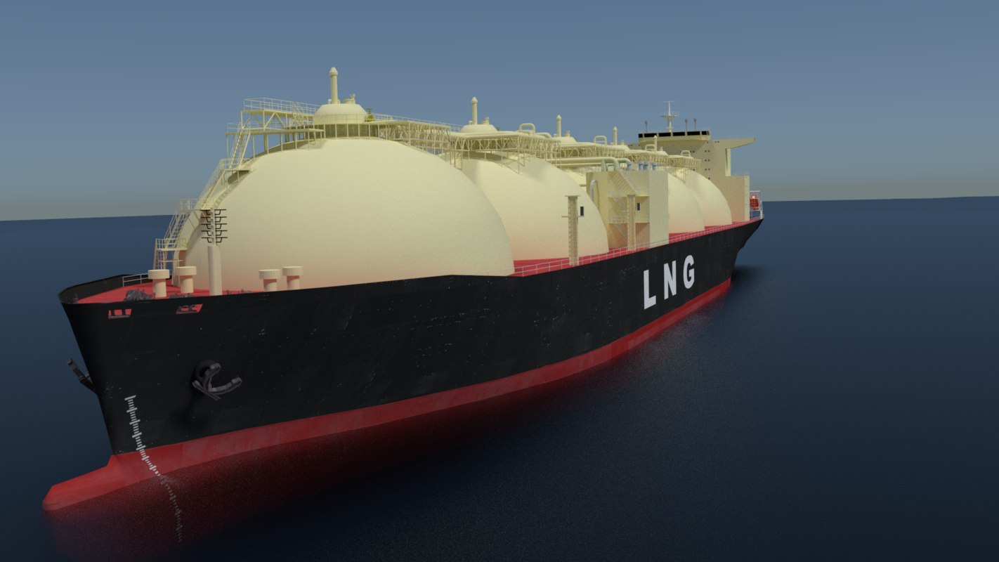 Lng carrier ship 3D model - TurboSquid 1393442
