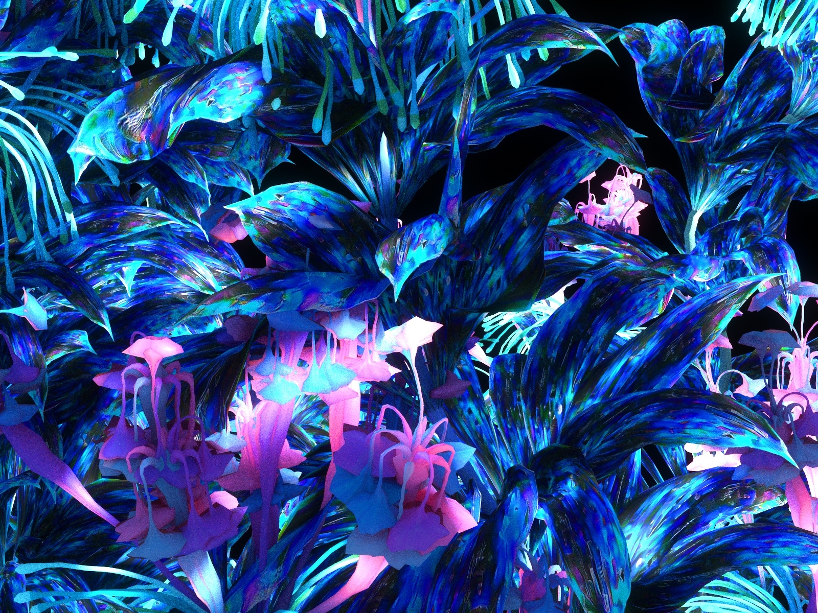 3D alien flower - TurboSquid 1393419