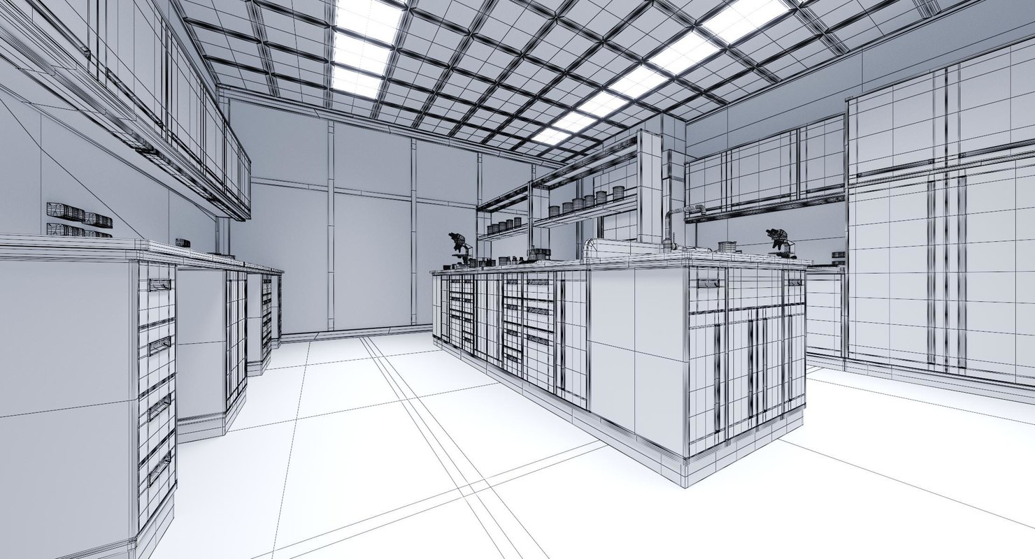 3D model laboratory lab - TurboSquid 1393822