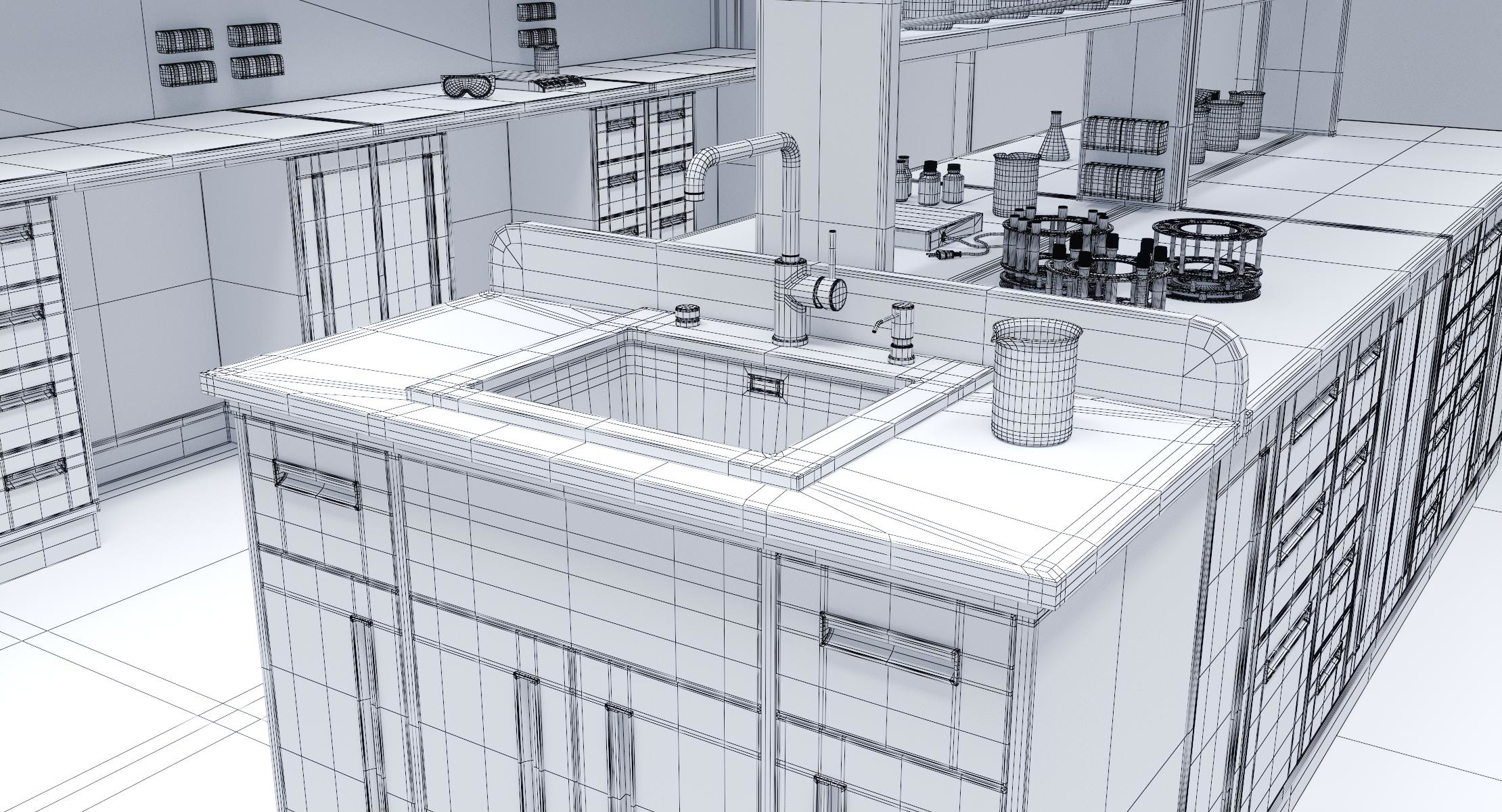 3D model laboratory lab - TurboSquid 1393822