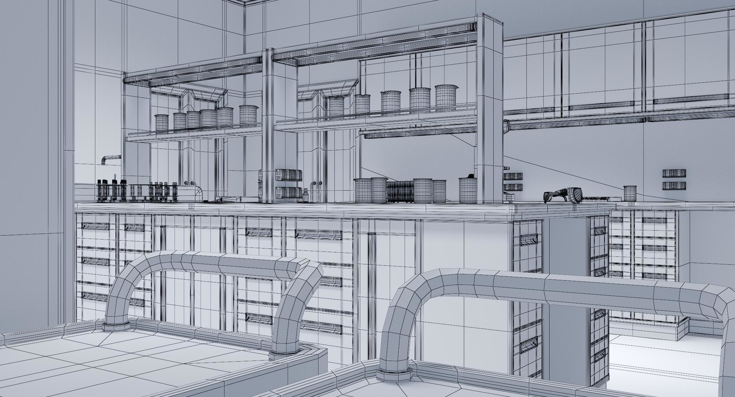 3D model laboratory lab - TurboSquid 1393822