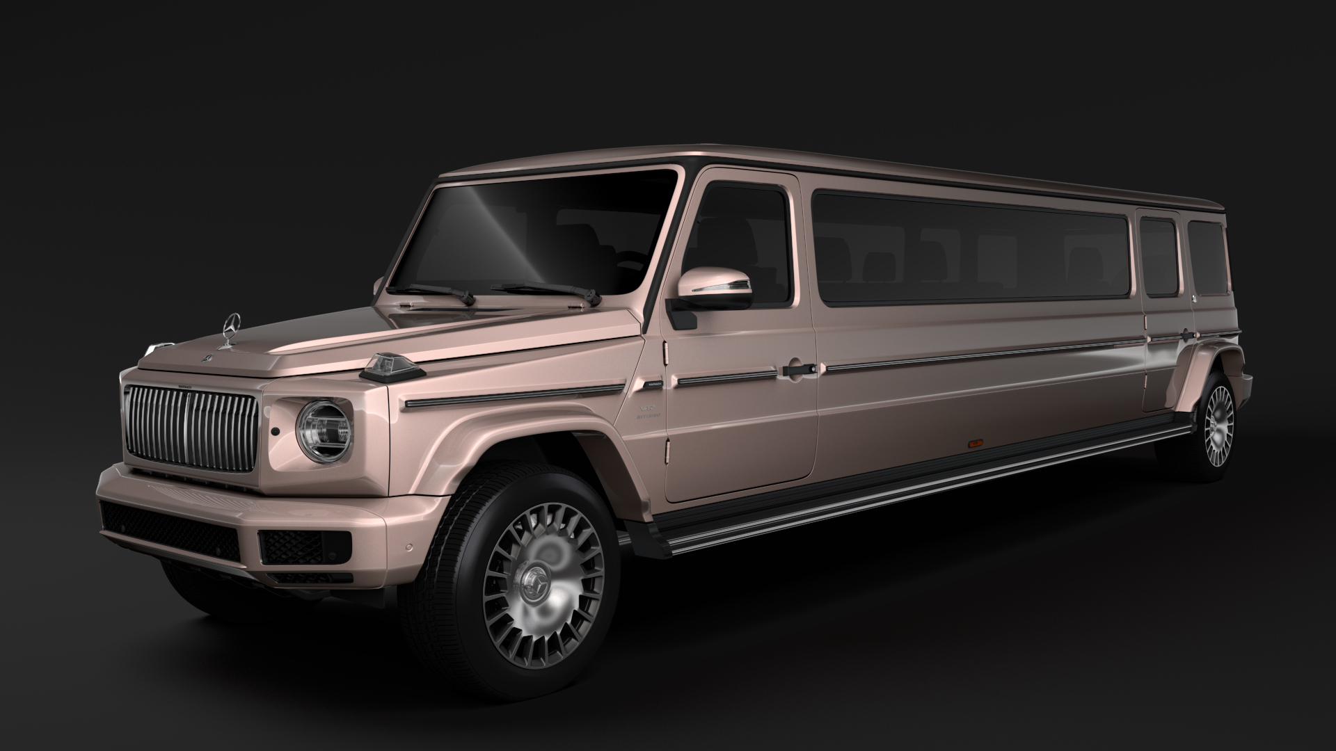Mercedes-Maybach G 600 리무진 W464 2019 3D 모델 - TurboSquid 1393693