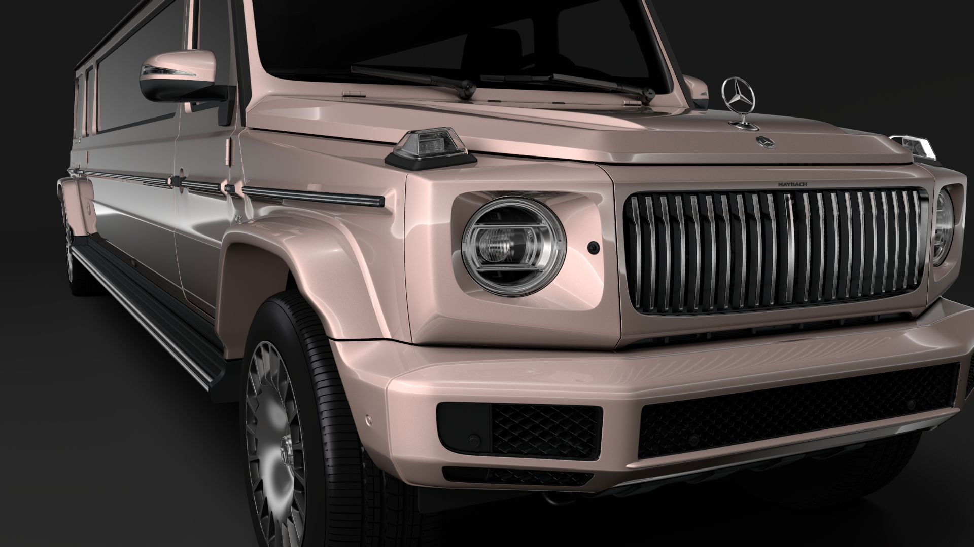 Mercedes-Maybach G 600 리무진 W464 2019 3D 모델 - TurboSquid 1393693