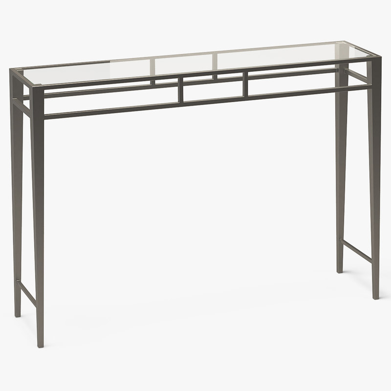 3D model rectangle console table metal - TurboSquid 1393660