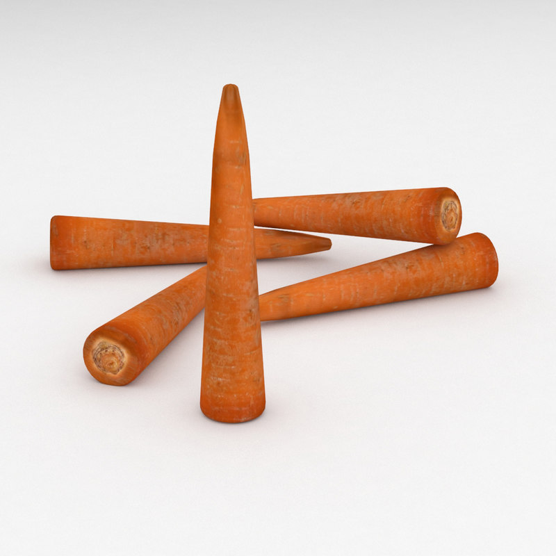 3D carrot vegetable - TurboSquid 1393686
