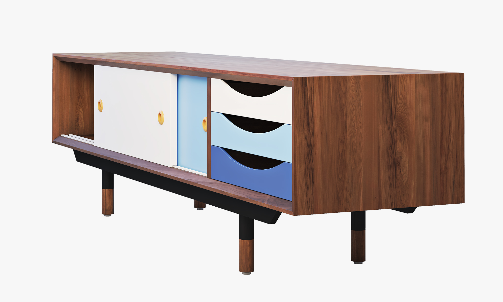 1955 tv cabinet 3 3D model - TurboSquid 1393739