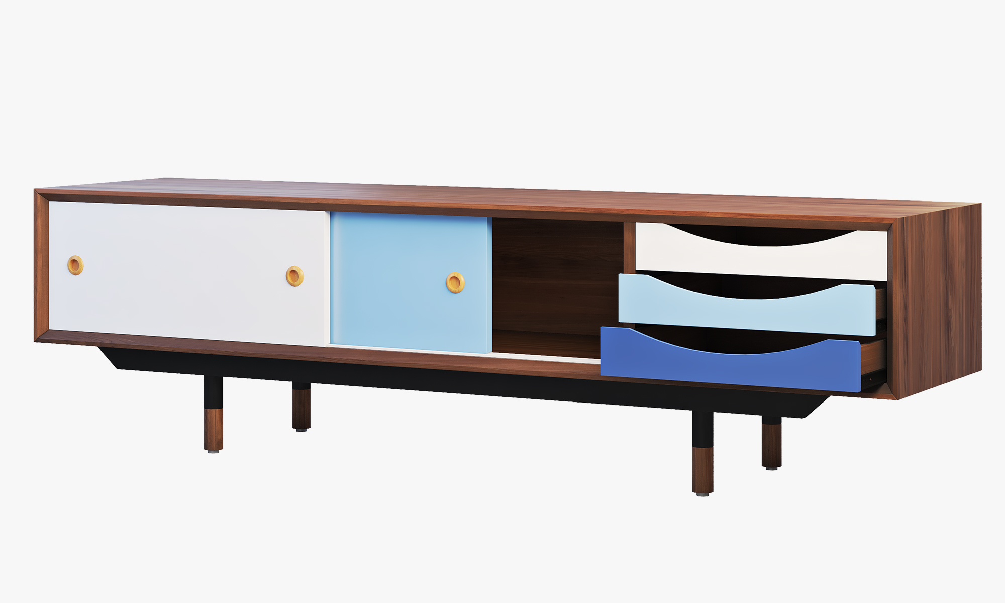 1955 tv cabinet 3 3D model - TurboSquid 1393739