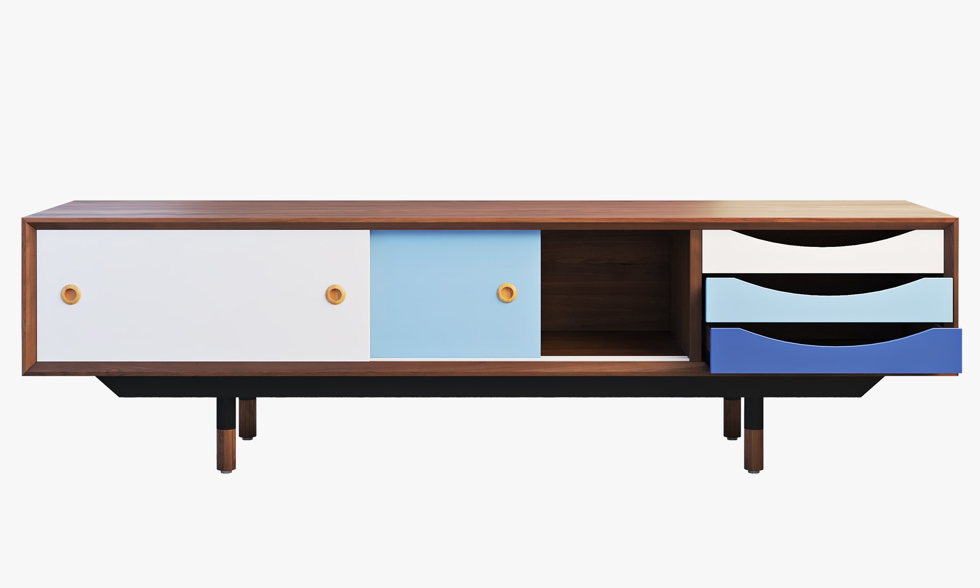 1955 tv cabinet 3 3D model - TurboSquid 1393739