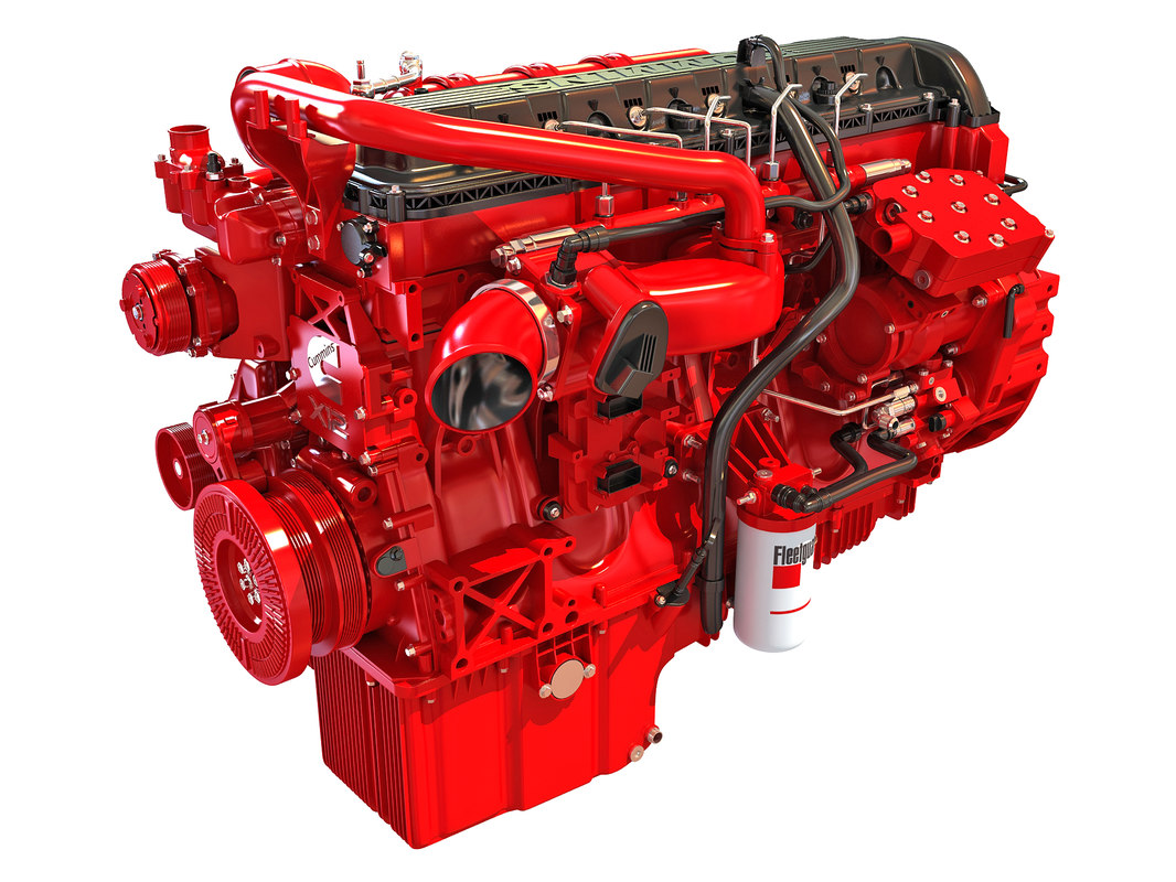 3D model cummins x12 truck engine - TurboSquid 1393710