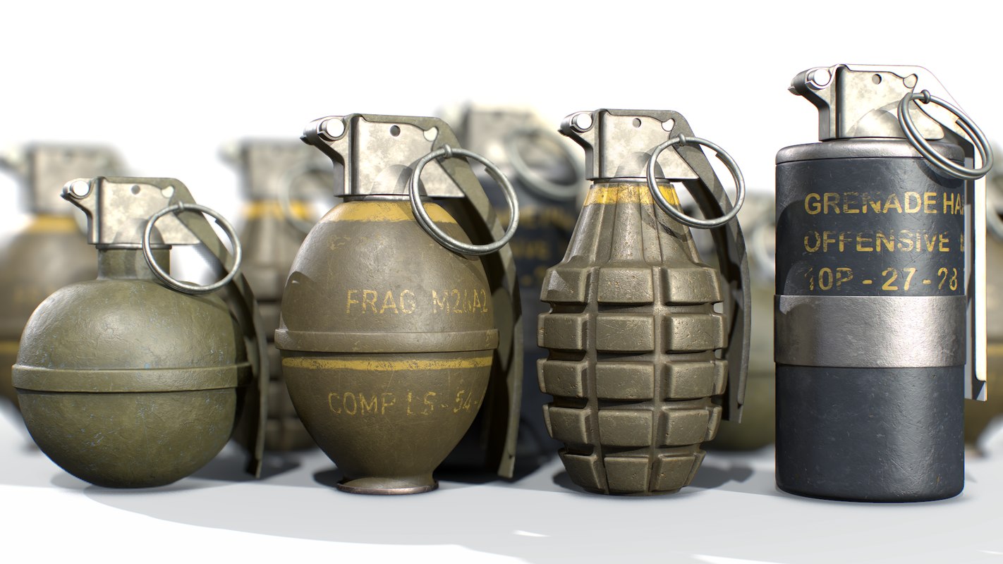 3D model american frag hand grenade - TurboSquid 1393719