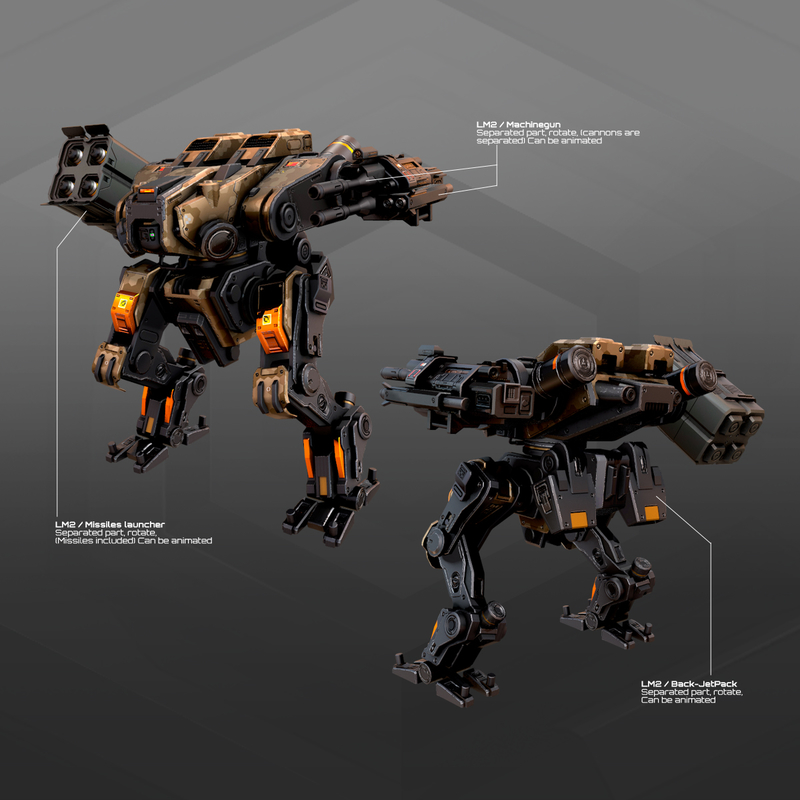 SF Light MECHA LM2 3D-Modell - TurboSquid 1393746