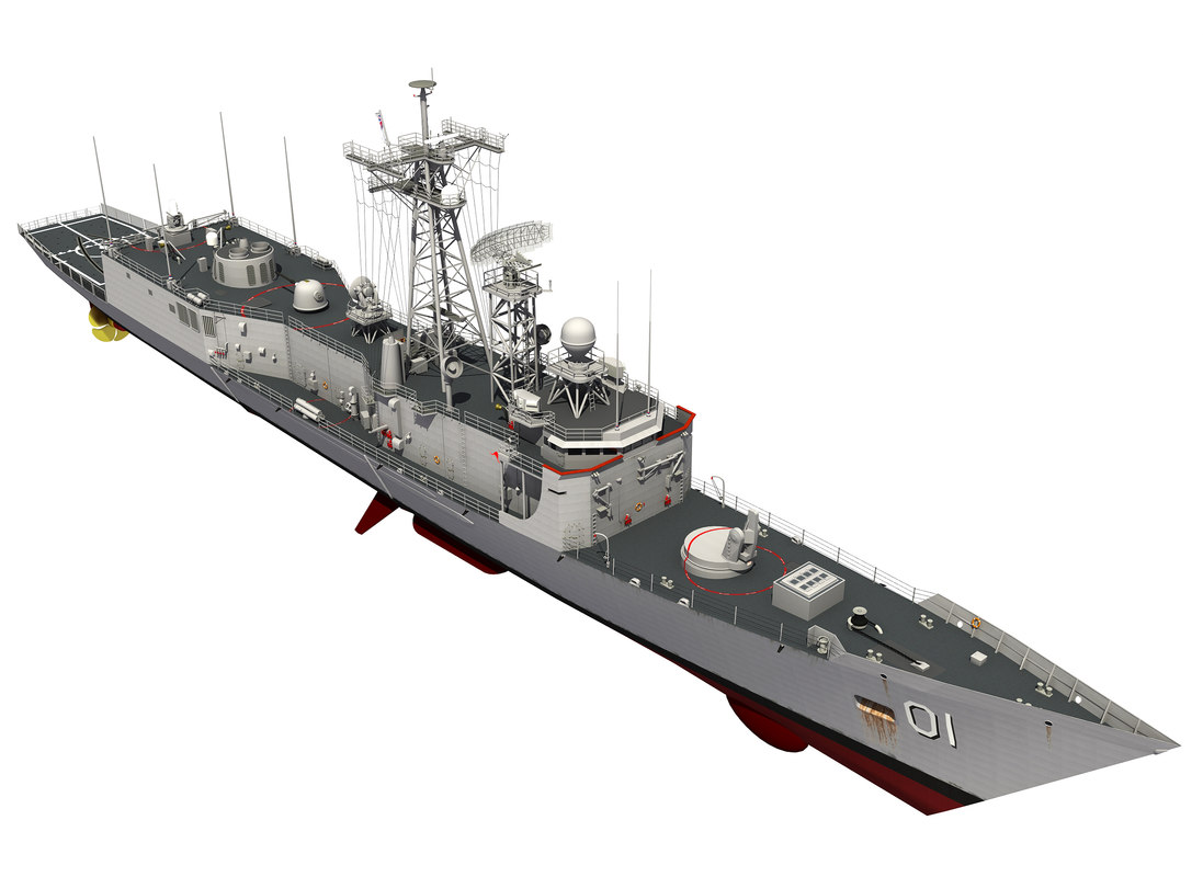 Australian perry class frigate 3D model - TurboSquid 1393772