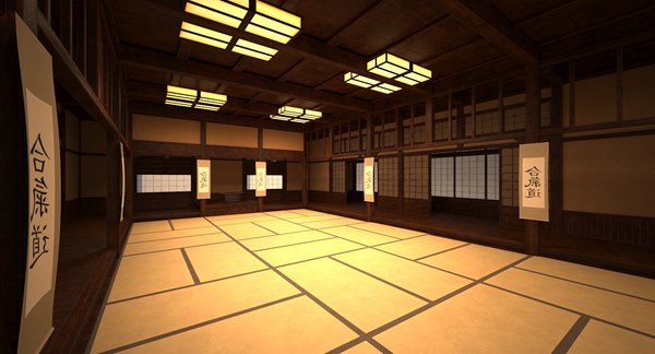 3D dojo room - TurboSquid 1394114
