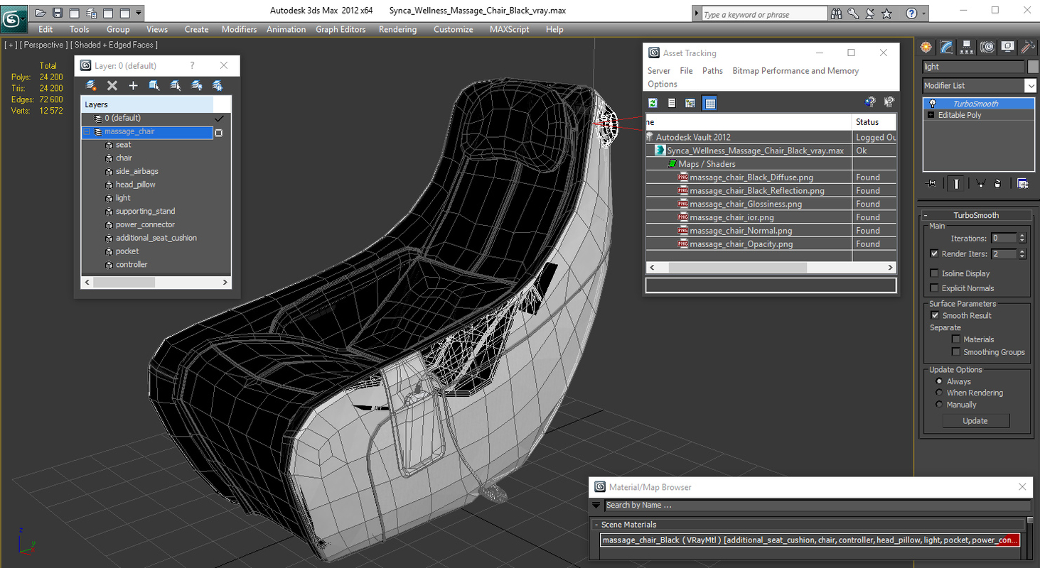 3D massage chair wellness - TurboSquid 1394394