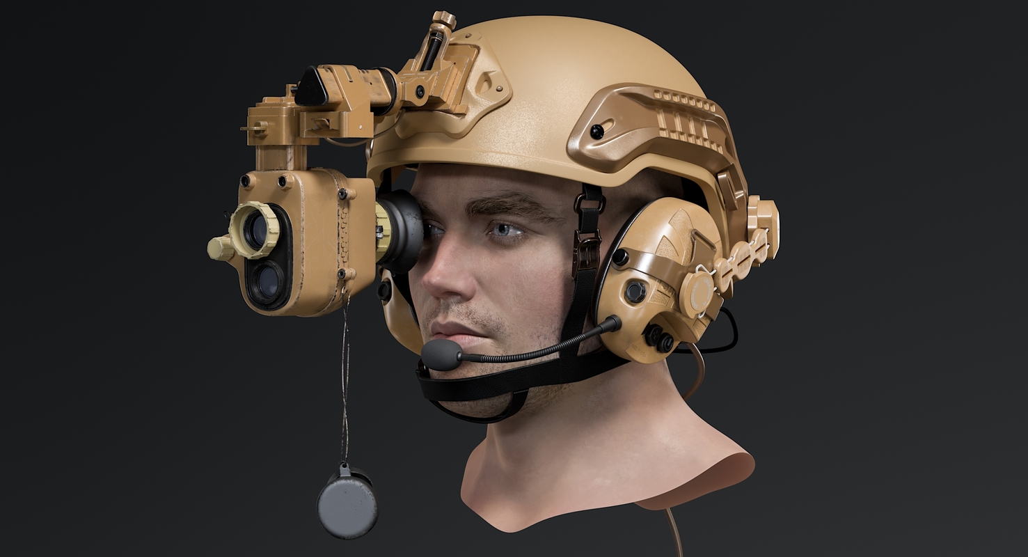 Male marine head model - TurboSquid 1393824