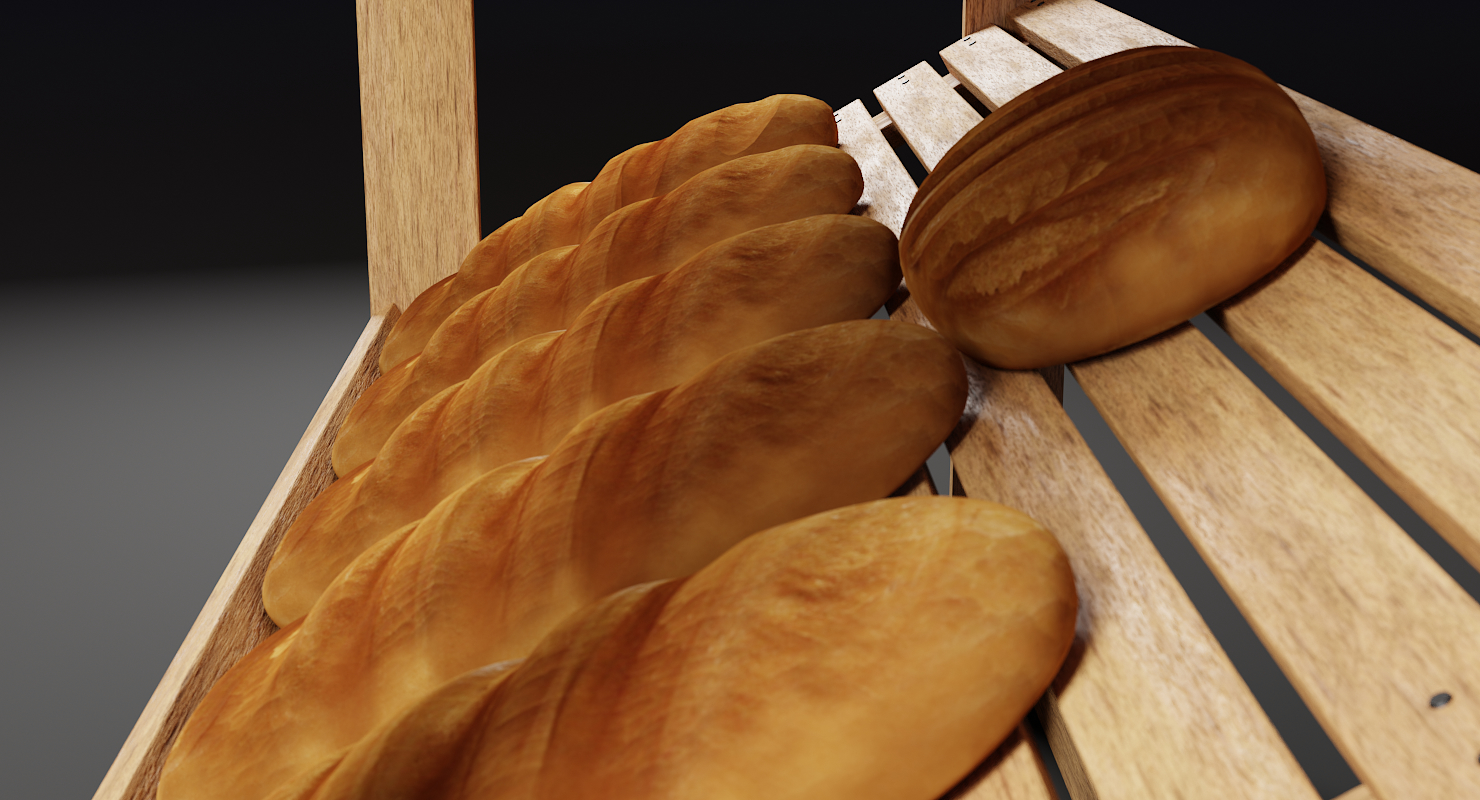 Blender bread 3D model - TurboSquid 1393862