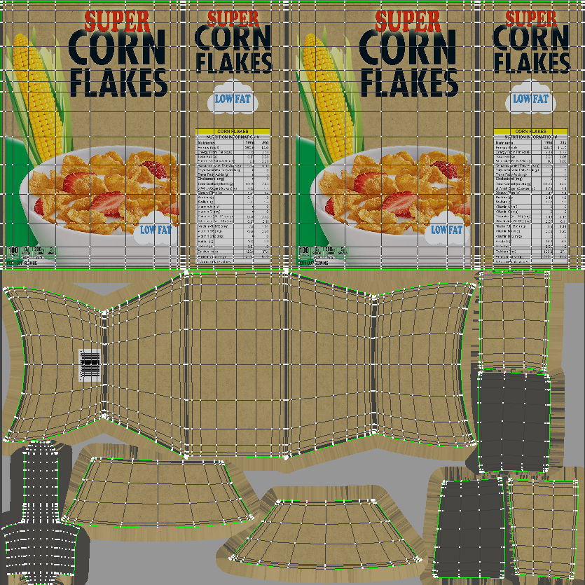 Corn flakes pack 3D model - TurboSquid 1393926