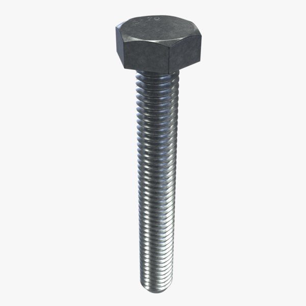 Hex bolt m6x45 3D model - TurboSquid 1394073