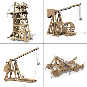 medieval trebuchet 3d model