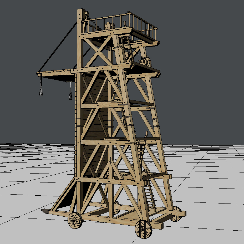 Set siegeweapons trebuchet siege model - TurboSquid 1394078