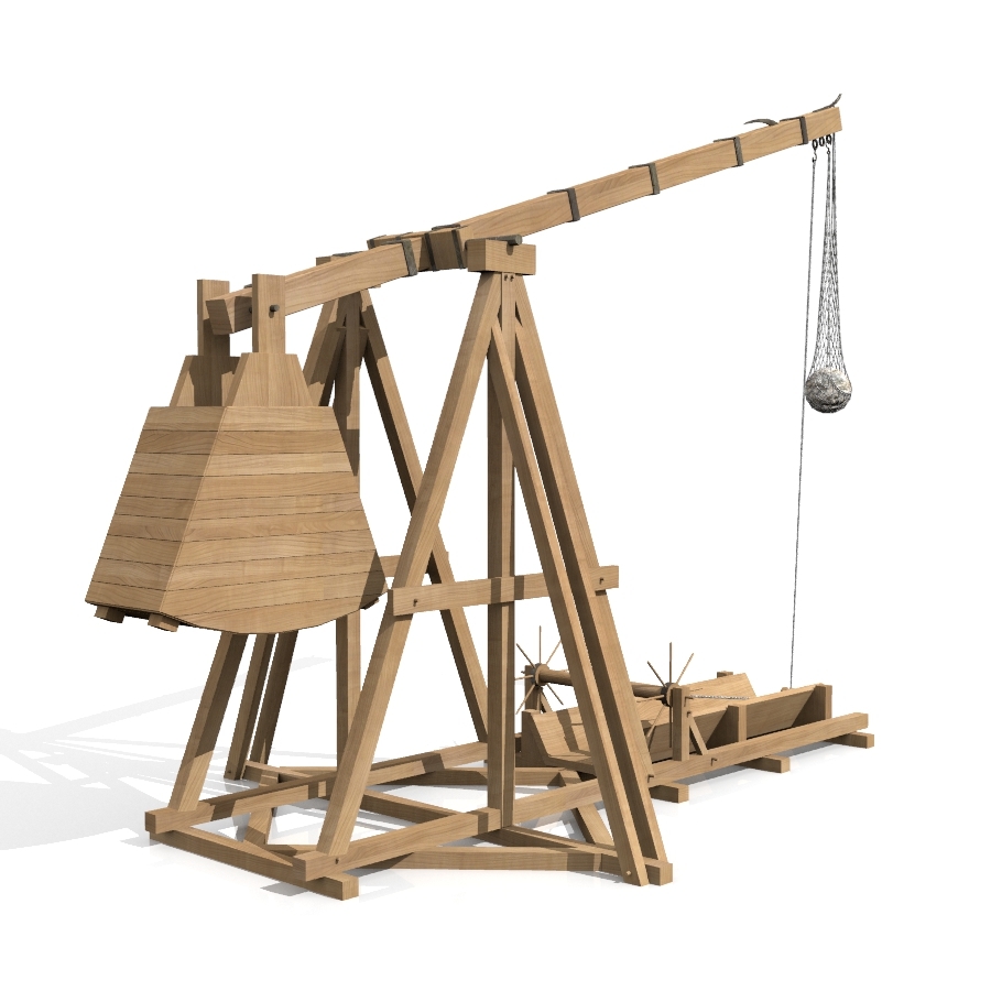 Set siegeweapons trebuchet siege model - TurboSquid 1394078