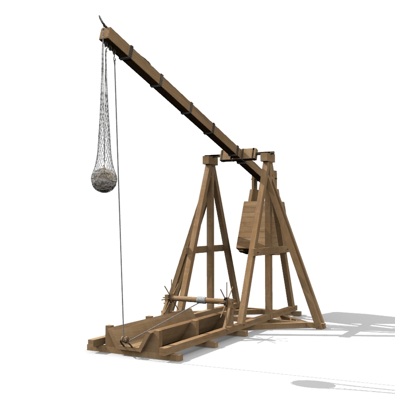 medieval trebuchet 3d model