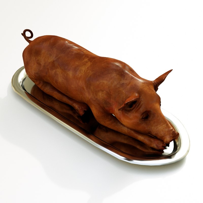 Roasted pork 3D model - TurboSquid 1394165
