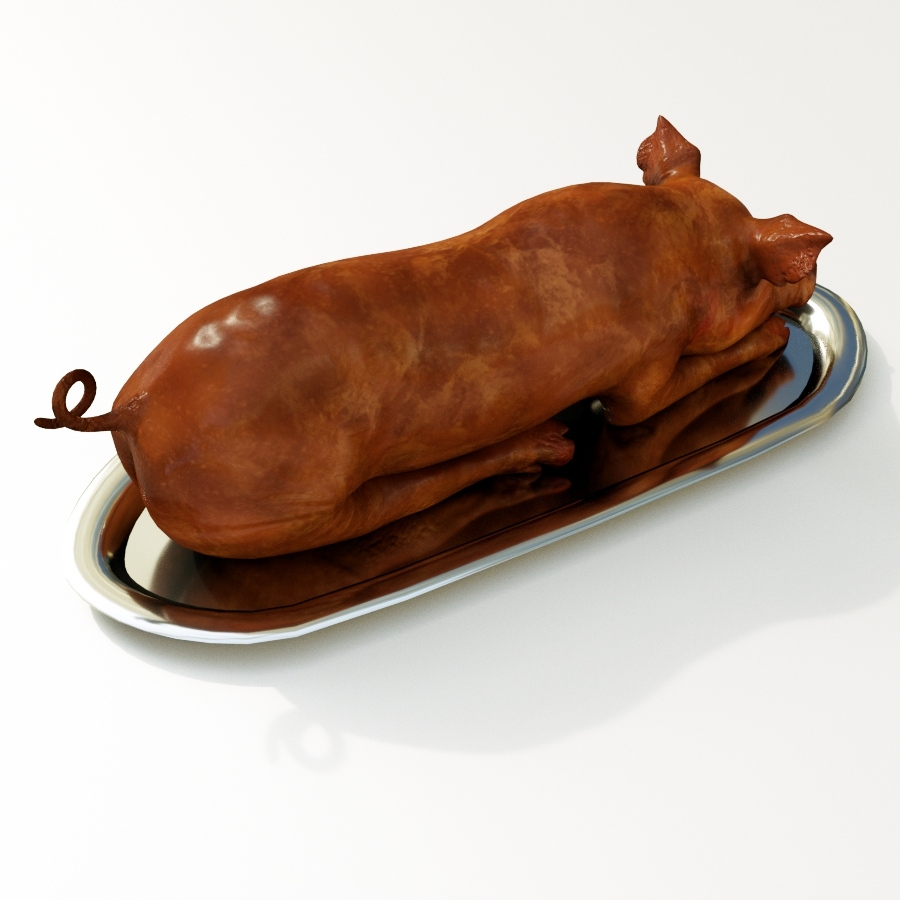 Roasted pork 3D model - TurboSquid 1394165