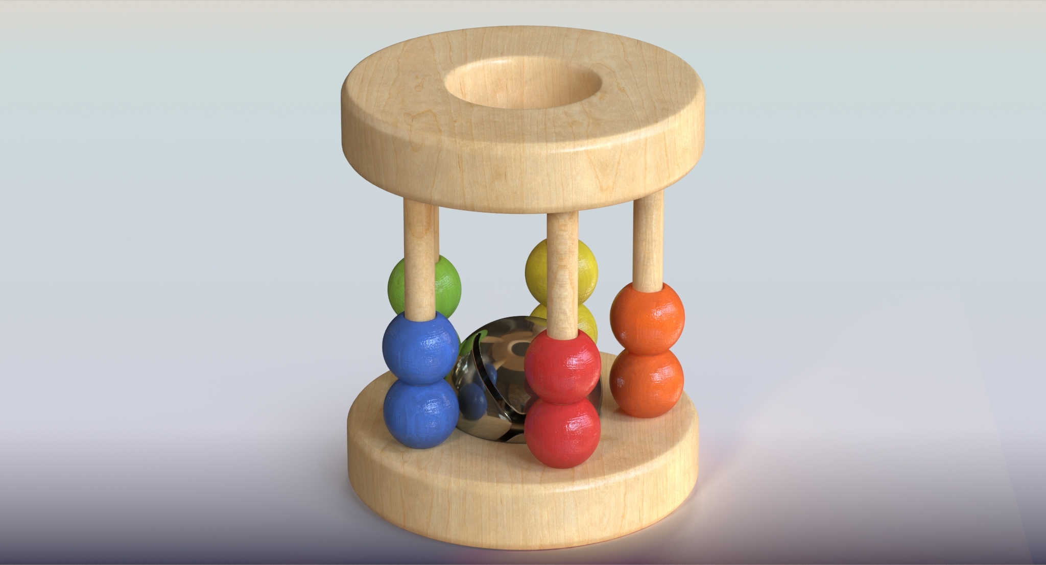 3D rattle roller toy model - TurboSquid 1394293