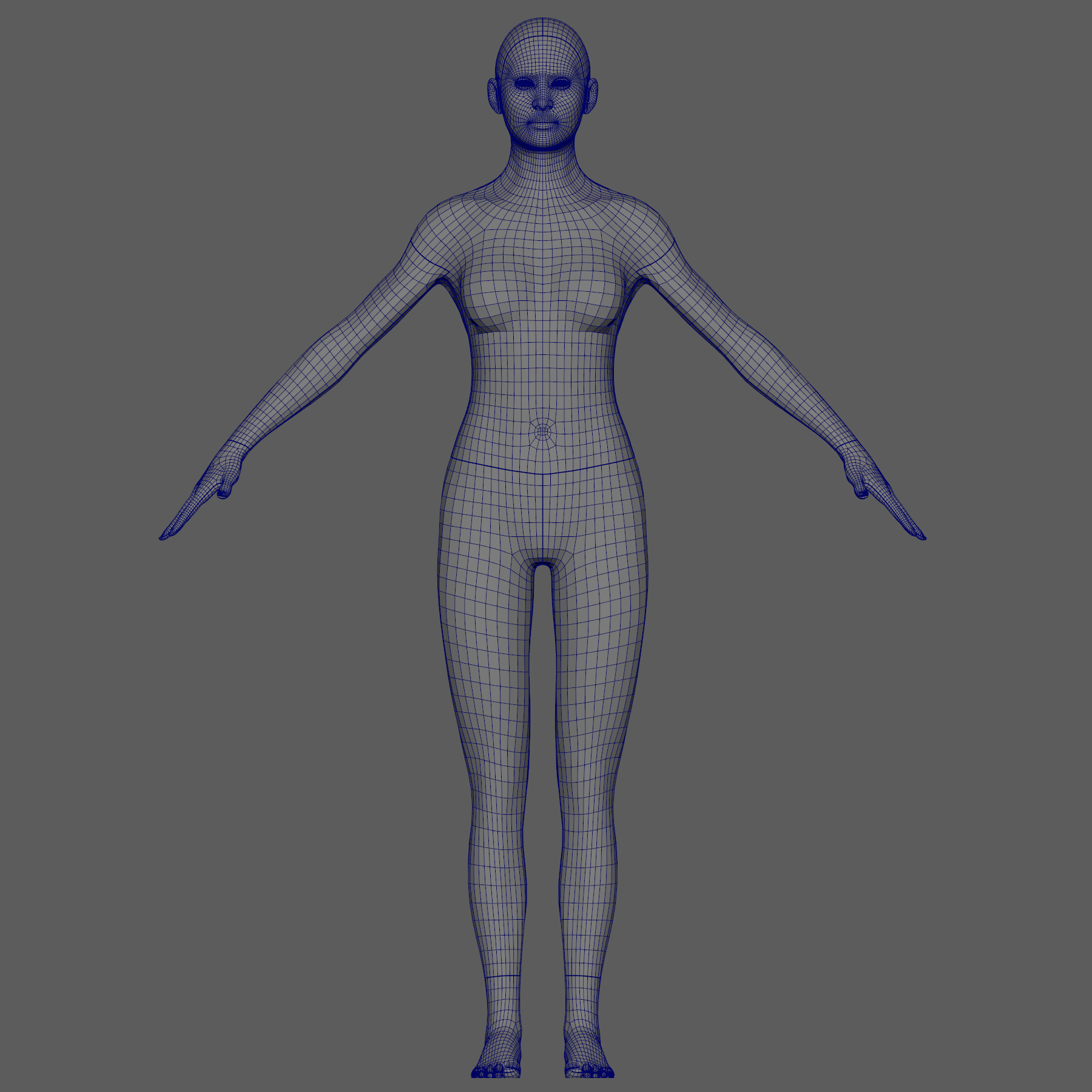 3D model female character rig face - TurboSquid 1394259