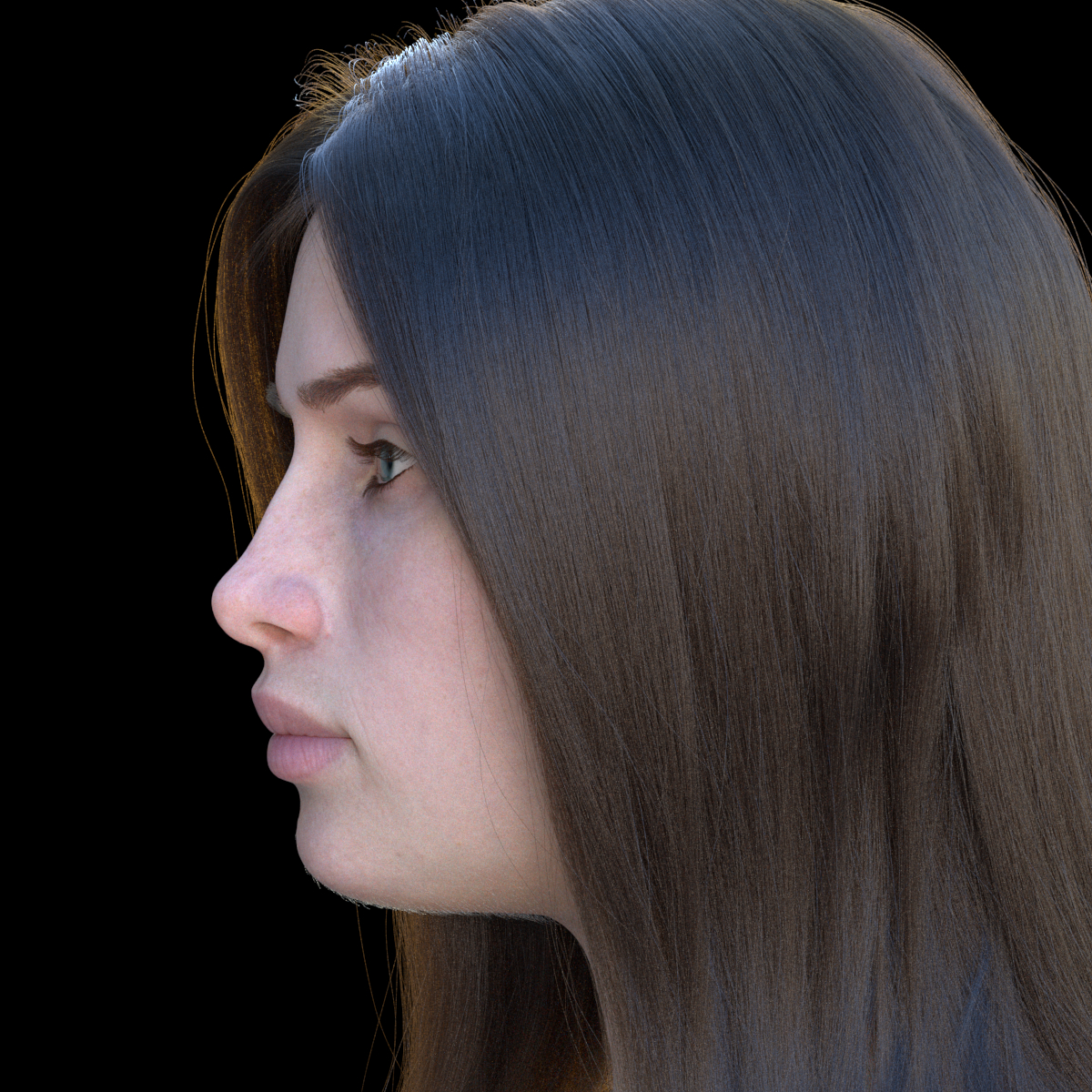 3D model female character rig face - TurboSquid 1394259