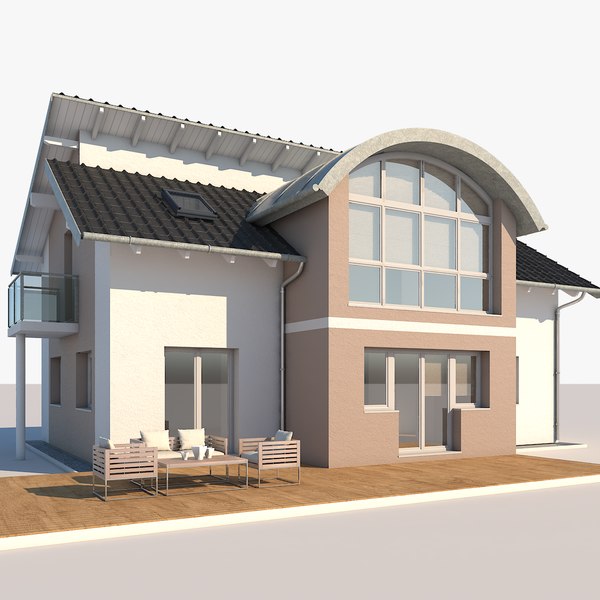 Contemporary house 3D model - TurboSquid 1394281