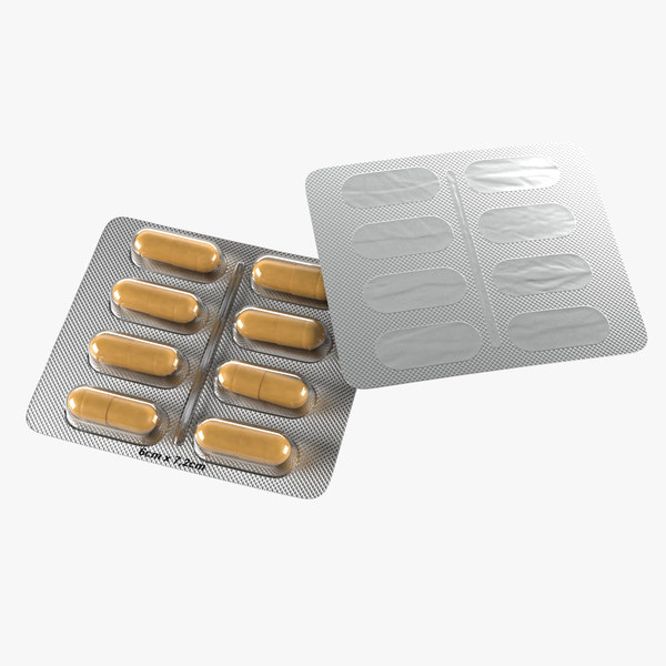 3D model pills blister - TurboSquid 1394582