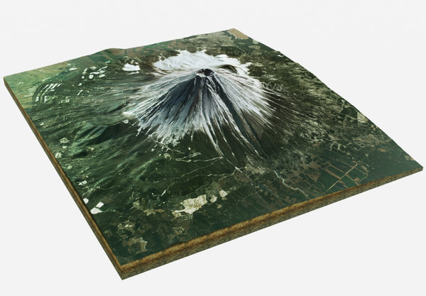 3d model mount fuji