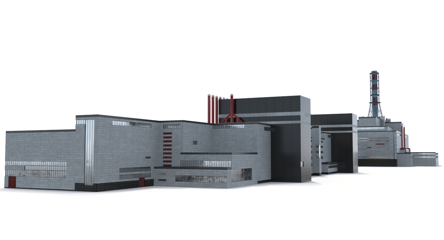 3D power plant chernobyl model - TurboSquid 1394654